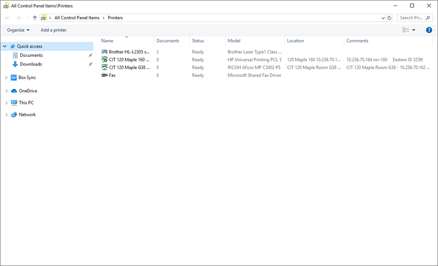 View Installed Printers (Windows) | IT@Cornell